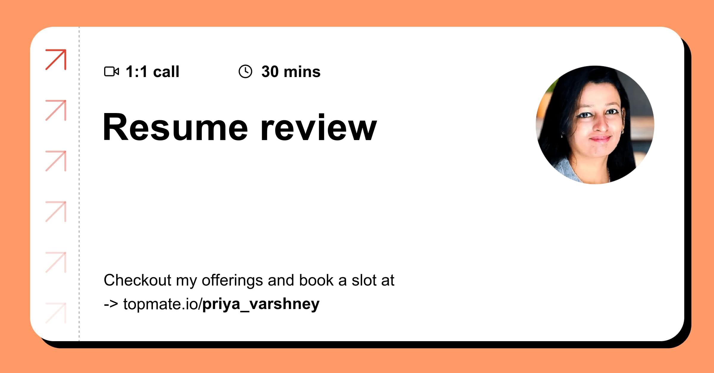 Resume review with Priya Varshney